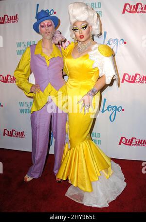 Mathu Andersen and Kim Chi attend RuPaul's Drag Race Season 8 Premiere ...