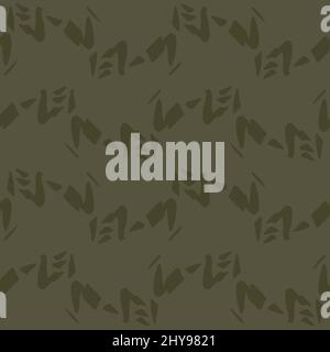 Vintage moss green geometric seamless pattern. Two tone jungle ...