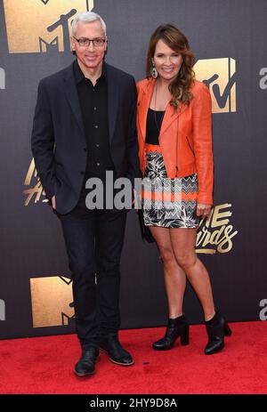 Dr. Drew Pinsky and Susan Pinsky attending the 2016 MTV Movie Awards ...
