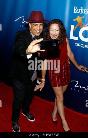 Napoleon D'umo, Tabitha D'umo of Nappytabs attending The Beatles LOVE ...