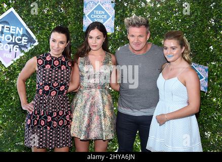(L-R) Holly Anna Ramsay, Tana Ramsay and Gordon Ramsay attend the red ...