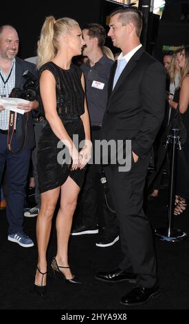 Heather Morris, Taylor Hubbell attending the "War Dogs" Los Angeles ...