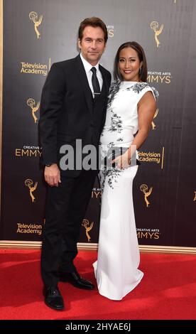Robb Derringer, Carrie Ann Inaba 100 at the 2016 Creative Arts Emmy ...