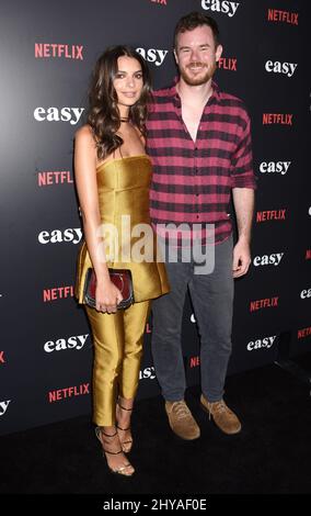 Emily Ratajkowski and Joe Swanberg arriving for the "Easy" Cast and ...