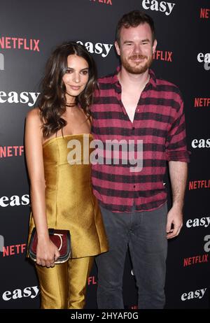 Emily Ratajkowski and Joe Swanberg arriving for the "Easy" Cast and ...