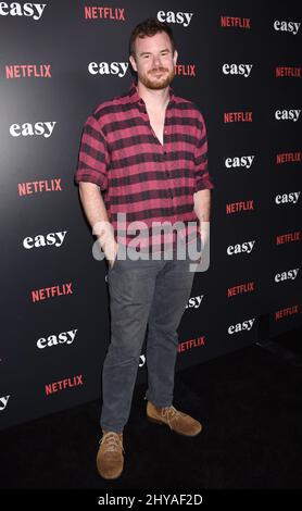 Joe Swanberg arriving for the "Easy" Cast and Crew Screening held at ...
