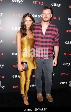 Emily Ratajkowski and Joe Swanberg arriving for the "Easy" Cast and ...