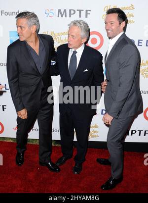 George Clooney, Michael Douglas, Hugh Jackman attending the "Hollywood ...