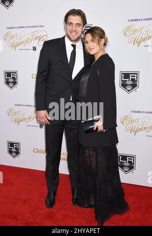 Anze Kopitar and Ines Kopitar arrives for the CHLA "Once Upon A Time ...