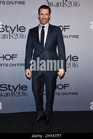 Jon Hamm attending the 'InStyle Awards 2016' in Los Angeles Stock Photo ...