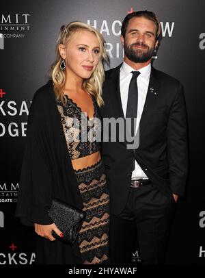 Milo Gibson attending the premiere of 'Hacksaw Ridge' in Los Angeles ...