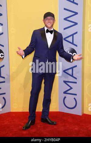 Cole Swindell arrives at the 50th annual Academy of Country Music ...