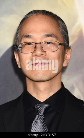 Ted Chiang arrives at the LA Premiere of "Arrival" at the Regency ...