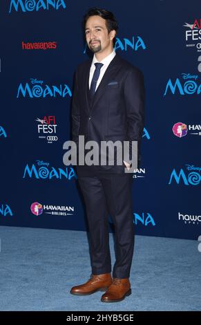 Lin-Manuel Miranda attending the Premiere of 'Moana' in Los Angeles Stock Photo - Alamy