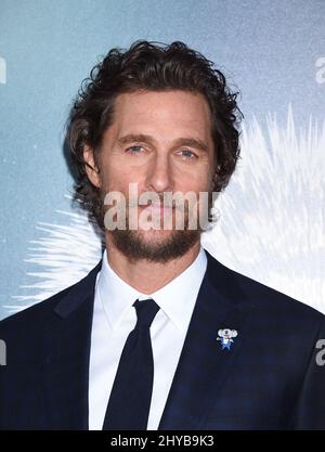 Matthew McConaughey attending the premiere of 'Sing' at the Princess of ...