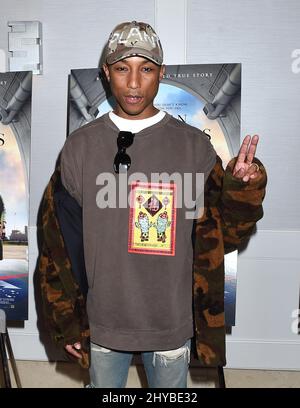 Pharrell Williams arrives at 'Hidden Figures' Special Screening held at ...