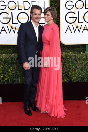 Timothy Olyphant and Alexis Knief attending the 74th Annual Golden ...