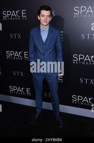 Asa Butterfield attending the premiere of The Space Between Us in Los ...