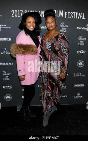 Chante Adams attends the "Roxanne Roxanne" premiere at Sundance Film ...