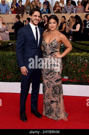 Gina Rodriguez attending the 23rd Annual Screen Actors Guild Awards ...