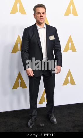 Matt Damon arriving to the Oscar Nominee Luncheon 2017 held at the ...