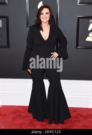 Brandy Clark arrives at the 59th annual Grammy Awards at the Staples ...