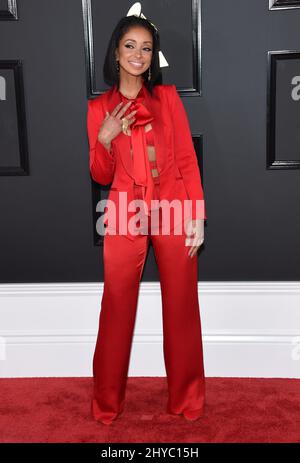 Mya attending the 59th Annual Grammy Awards in Los Angeles Stock Photo ...
