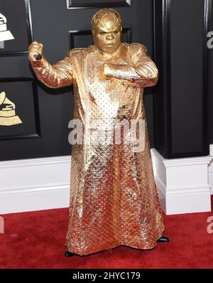 CeeLo Green aka Gnarly Davidson attending the 59th Annual Grammy Awards ...