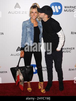 Tyler Joseph, Jenna Black attending the Warner Music Group Hosts Annual ...