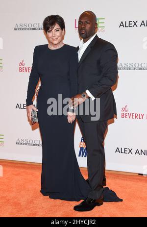 Kris Jenner and Corey Gamble at Los Angeles International Airport (LAX ...