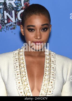 Amandla Stenberg attending the "Everything, Everything" screening held ...