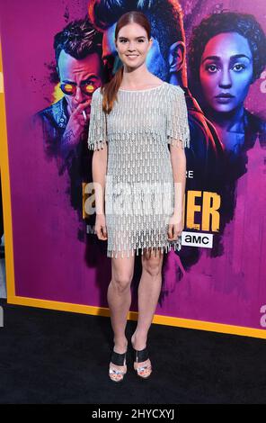 Emily Tyra attending the AMC season two "Preacher" premiere screening ...