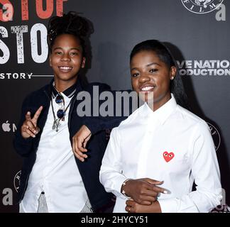 Gizzle and Bre-z attending the "Can't Stop, Won't Stop: A Bad Boy Story ...