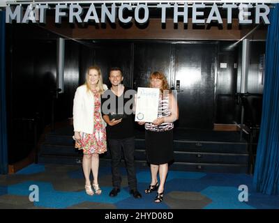 Magician Mat Franco unveils the Mat Franco Theater Marquee at The Linq ...