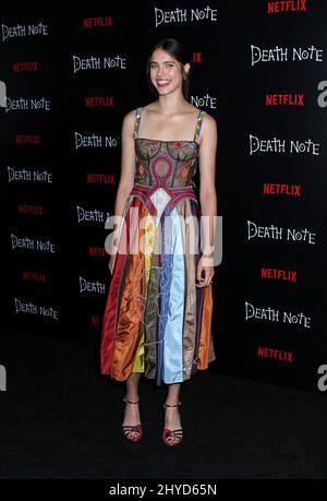 Margaret Qualley attending the 'Death Note' premiere held at AMC Loews ...