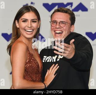 Jessica Andrea and Logic attending the MTV Video Music Awards 2017 held ...