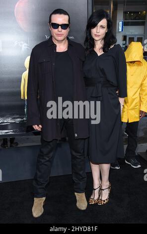 Ian Astbury and Aimee Nash attending the It world premiere held at the ...