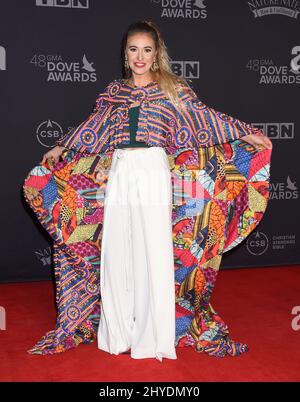 Lauren Daigle attending at the 48th Annual GMA Dove Awards held at the ...