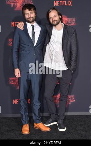 Matt Duffer and Ross Duffer attending Netflix's Stranger Things 2 ...