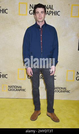 Levi Fiehler attending the premiere of The Long Road Home in Westwood ...