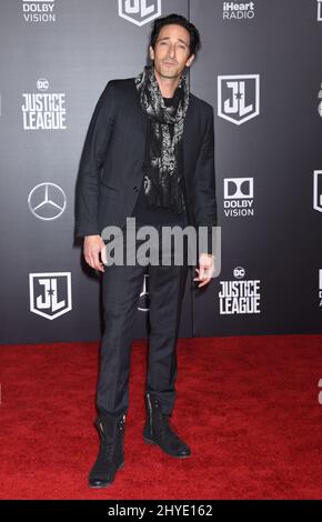 Adrien Brody attending the world premiere of Justice League held at the ...