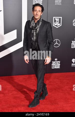 Adrien Brody attending the world premiere of Justice League held at the ...