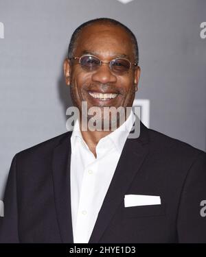 Joe Morton attending the world premiere of Justice League held at the ...