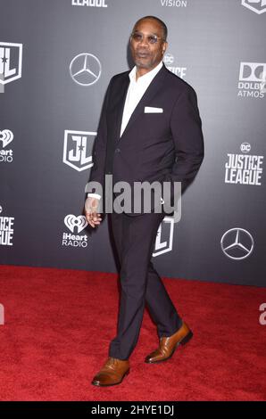 Joe Morton attending the world premiere of Justice League held at the ...