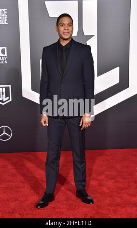 Ray Fisher attending the world premiere of Justice League held at the ...