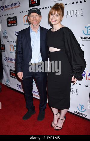 Ron Howard and Bryce Dallas Howard attending the premiere of Broken ...