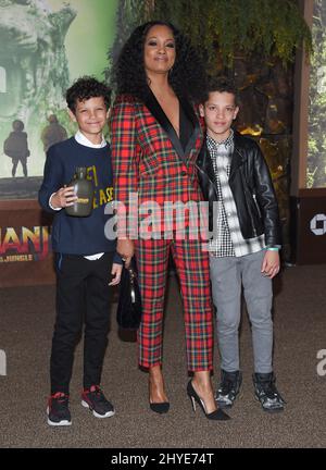 Garcelle Beauvais, Jax Nilon and Jaid Nilon attending the "Maleficent ...