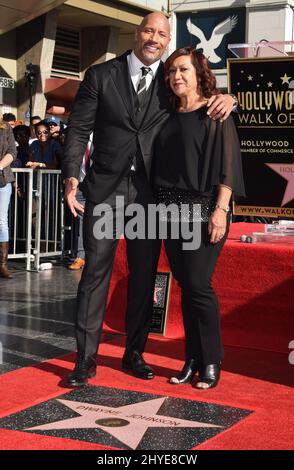 Dwayne Johnson, Ata Johnson at the Dwayne Johnson Star Ceremony at ...