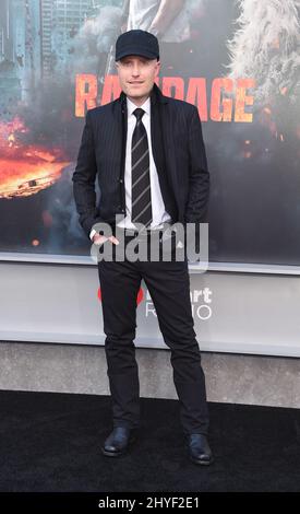 Andrew Lockington attending the world premiere of "Rampage" held at the ...