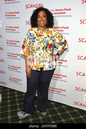 Shonda Rhimes arrives a the live stage reading of the series finale of ...